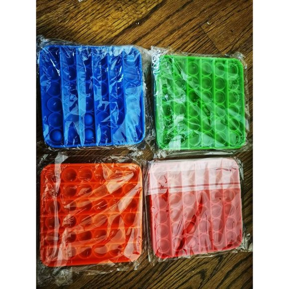 Toys | Square Push Pop Fidget Toy Set Of 4 | Poshmark